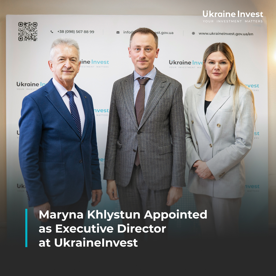 Maryna Khlystun Appointed as Executive Director at UkraineInvest ...